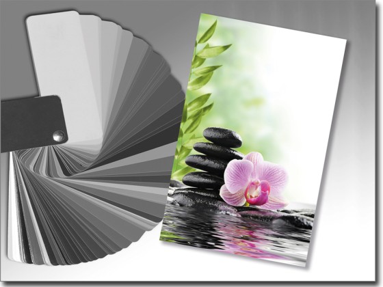 Folienmuster als Testaufkleber von Fensterperle.de