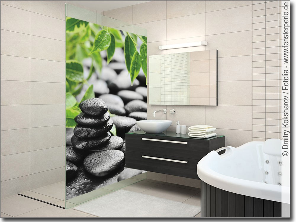 Fotofolie Steine | schickes Wellness Glasprint