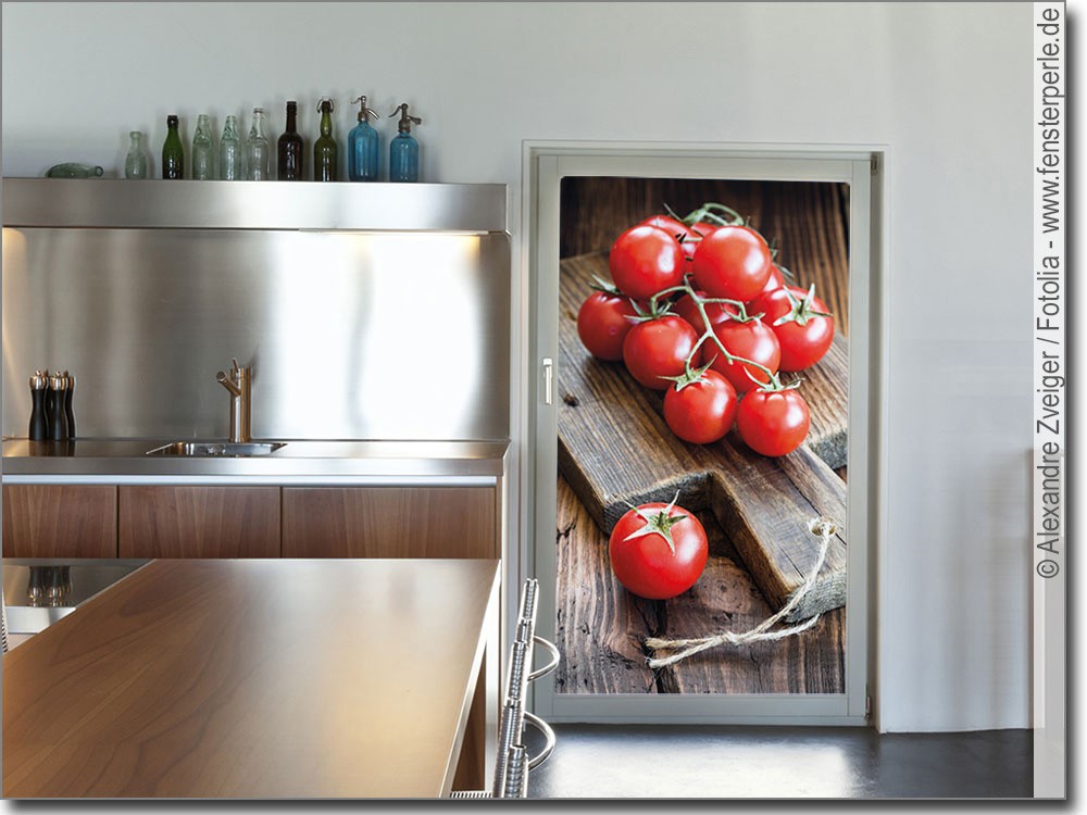 Fotofolie Tomaten: Foliendruck für Fenster und Glas