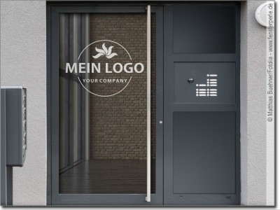 Türfolie Eigenes Logo als Digitaldruck